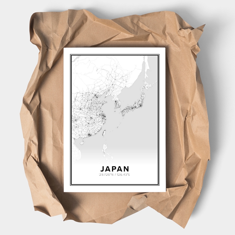 Japan Map Poster: Design Your Own Country Map Poster - Mapiful